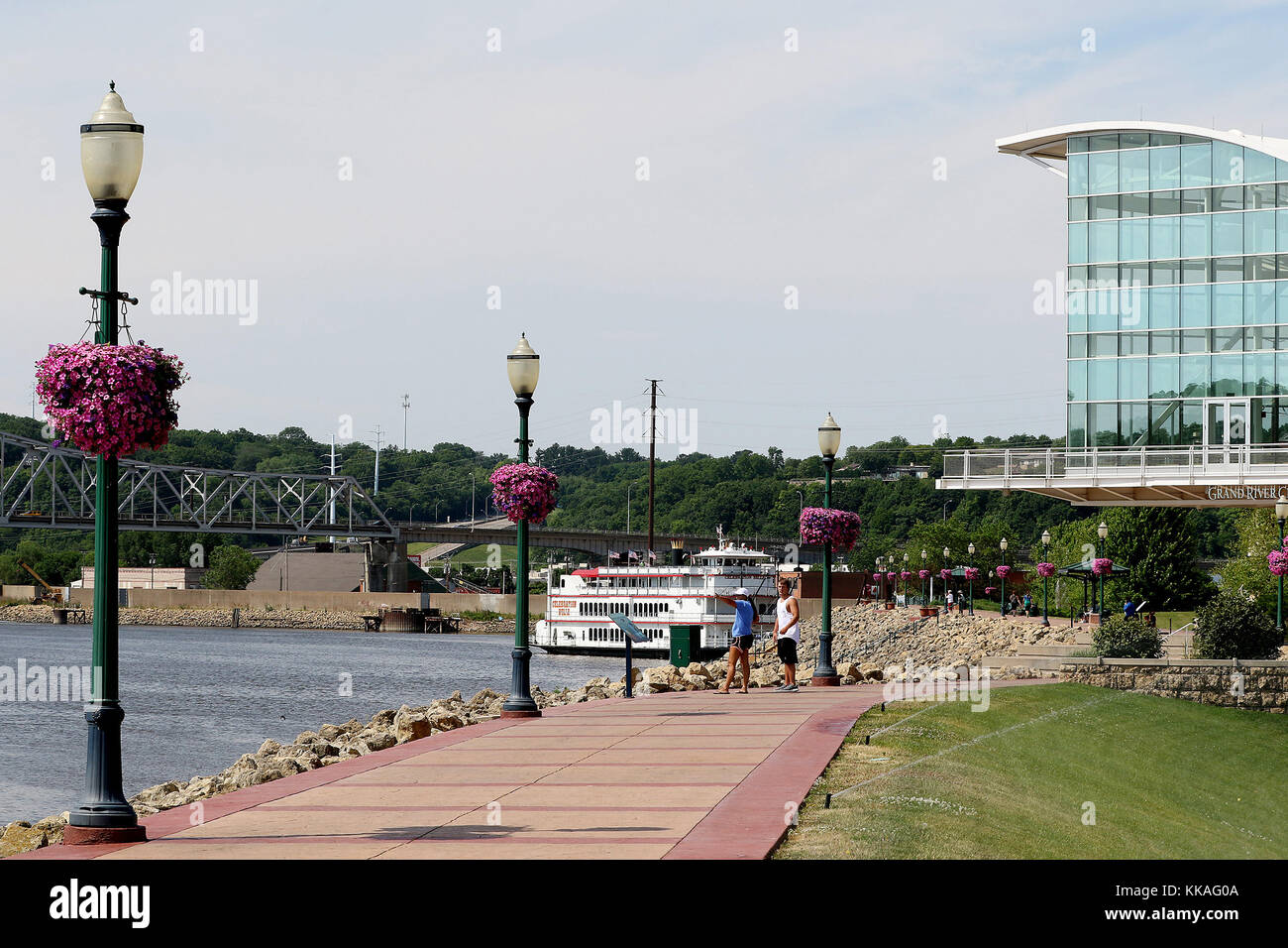 Dubuque, Iowa, USA. 14th June, 2017. The Mississippi Riverwalk is a ...