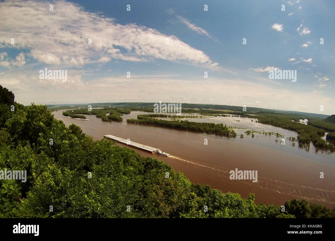 Mcgregor, Iowa, USA. 20th June, 2017. Looking north east across the ...