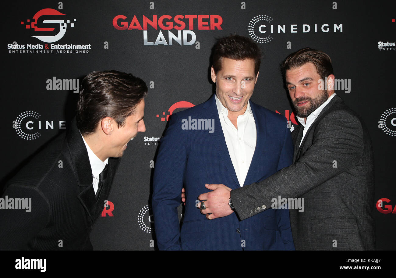 Hollywood, Ca. 29th Nov, 2017. Sean Faris, Peter Facinelli, Milo Gibson ...