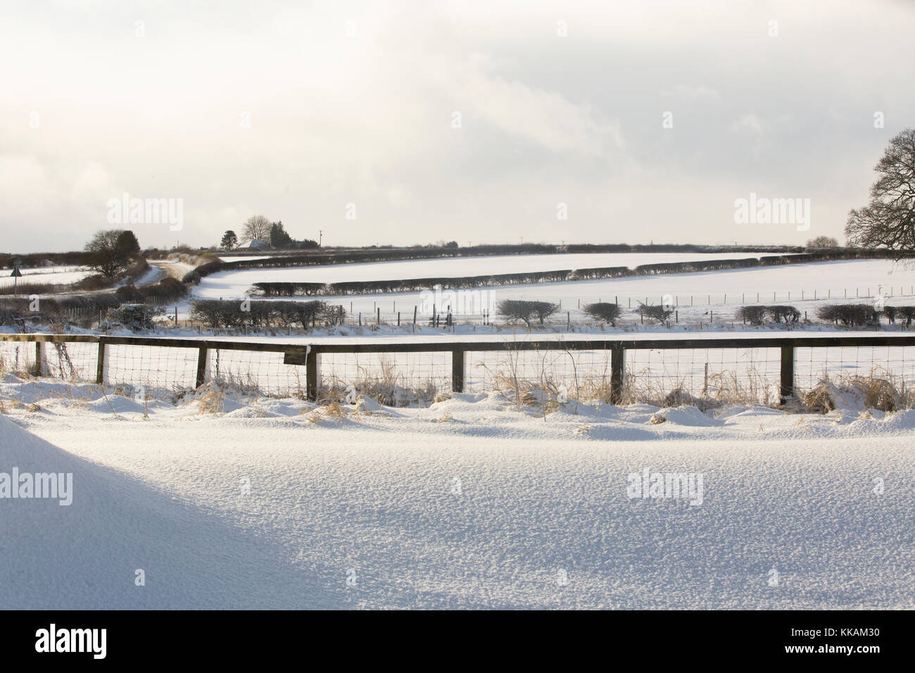 North Yorkshire, UK. 30th Nov, 2017. Heavy snow fell in Malton and the ...