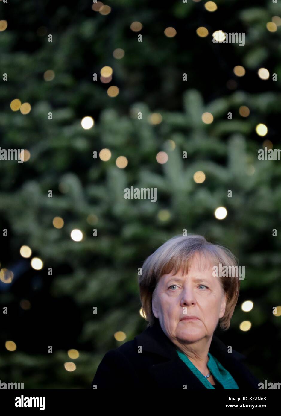 Berlin, Germany. 30th Nov, 2017. German Chancellor Angela Merkel ...