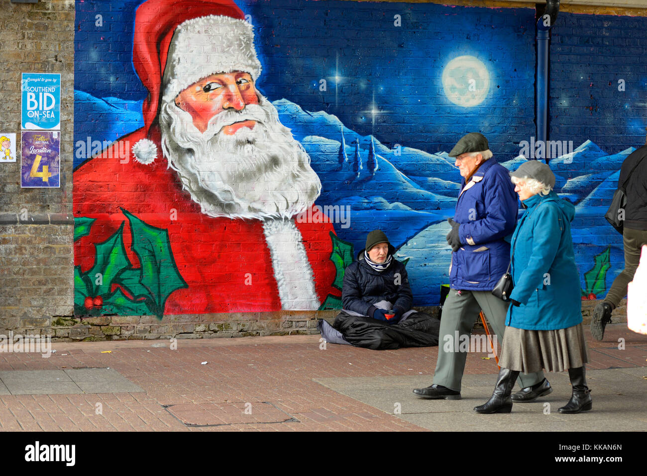 Homeless santa claus hi-res stock photography and images - Alamy