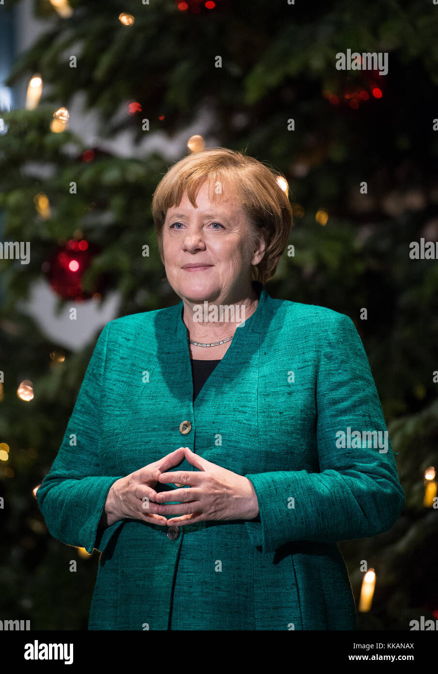 Berlin, Germany. 30th Nov, 2017. German Chancellor Angela Merkel ...