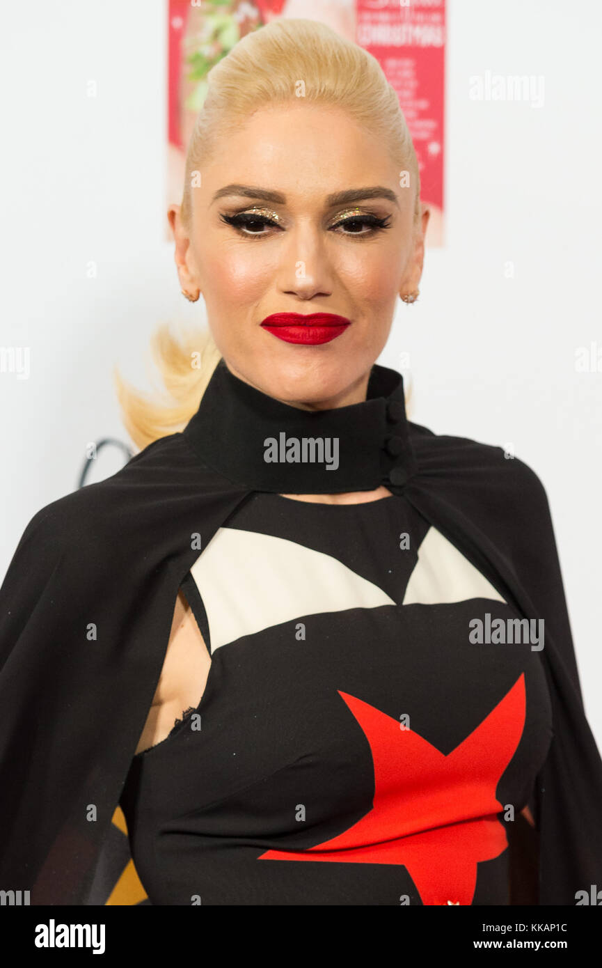 London, London, UK. 30th Nov, 2017. No Doubt singer Gwen Stefani takes ...