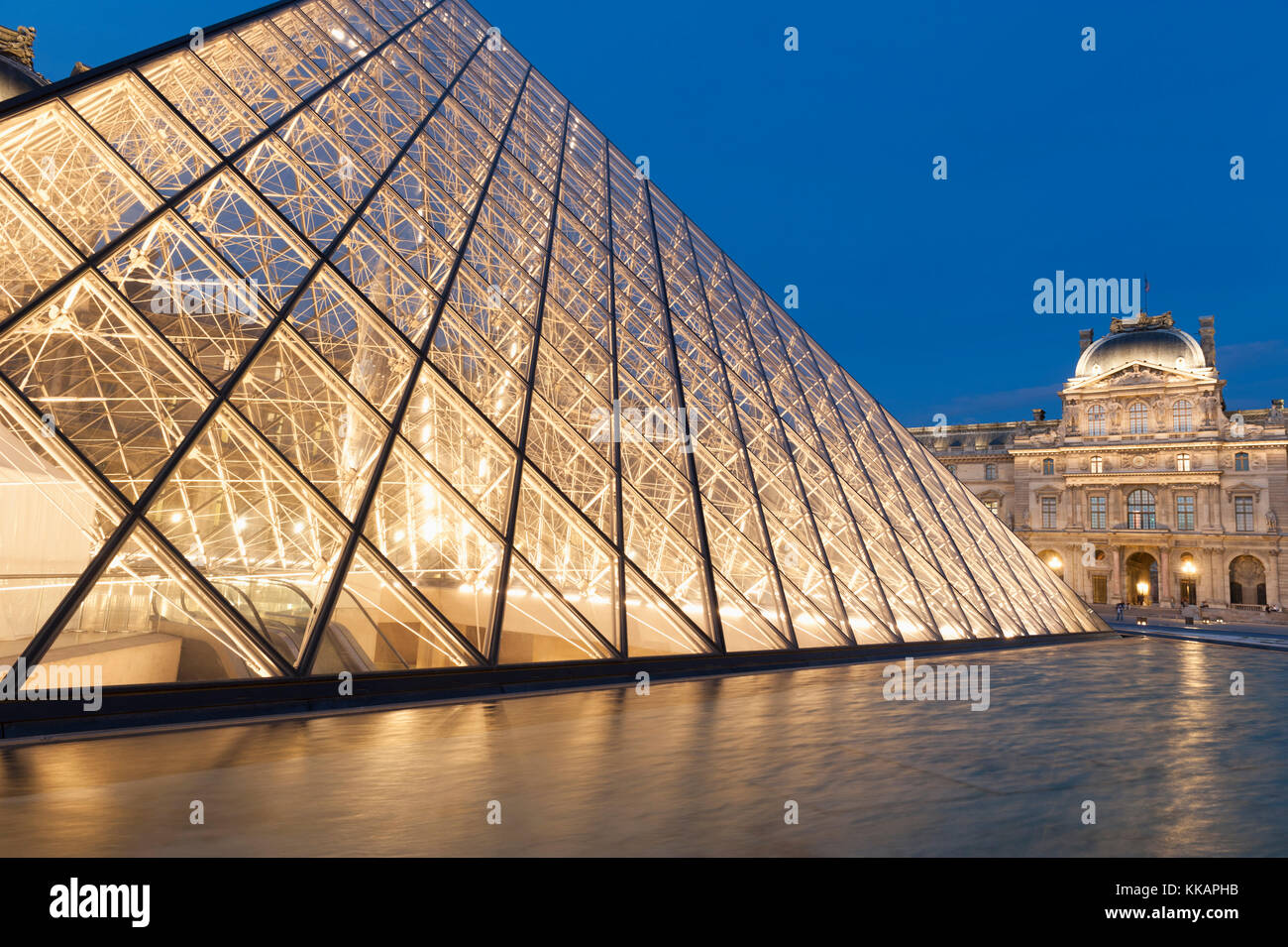 Glass pyramid, Louvre, Paris, France, Europe Stock Photo - Alamy