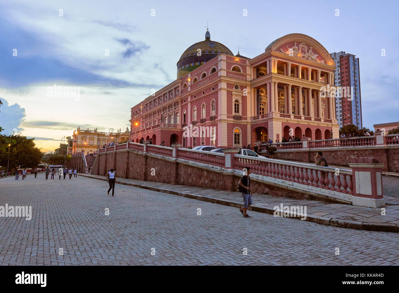 The famous opera house of Teatro Amazonas in Manaus, Brazil, South ...