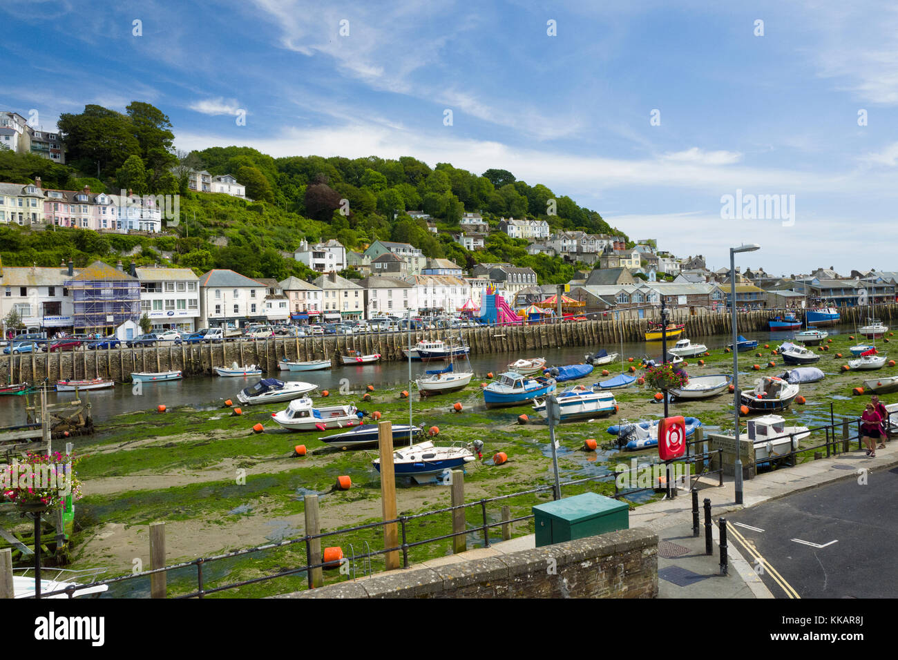 Looe harbour and bridge, Cornwall, England, United Kingdom, Europe ...