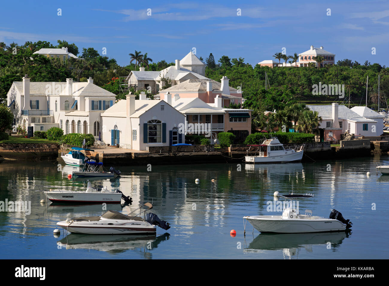Architecture in Paget Parish, Bermuda, Atlantic, Central America Stock ...