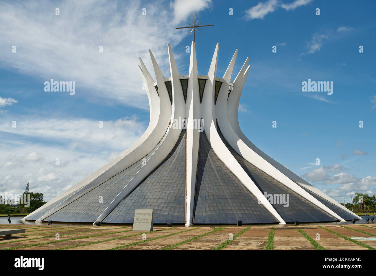 Metropolitan Cathedral designed by Oscar Niemeyer in 1959, Brasilia ...