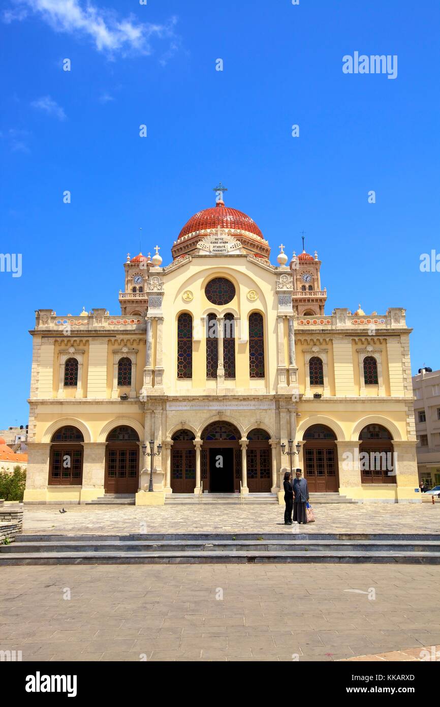 The Metropolitan Church of Agios Minas, Heraklion, Crete, Greek Islands ...