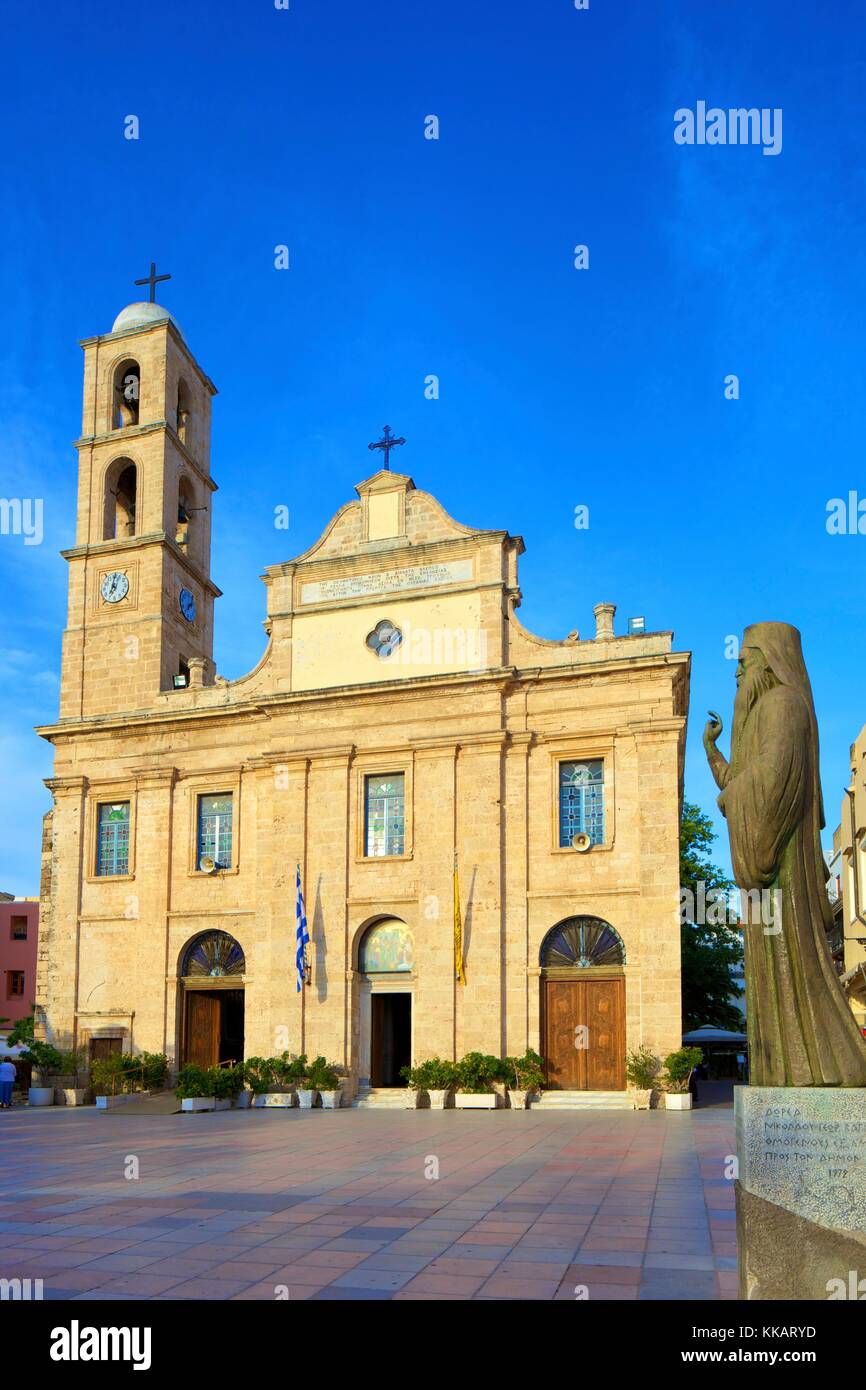 The Orthodox Cathedral, Chania, Crete, Greek Islands, Greece, Europe ...