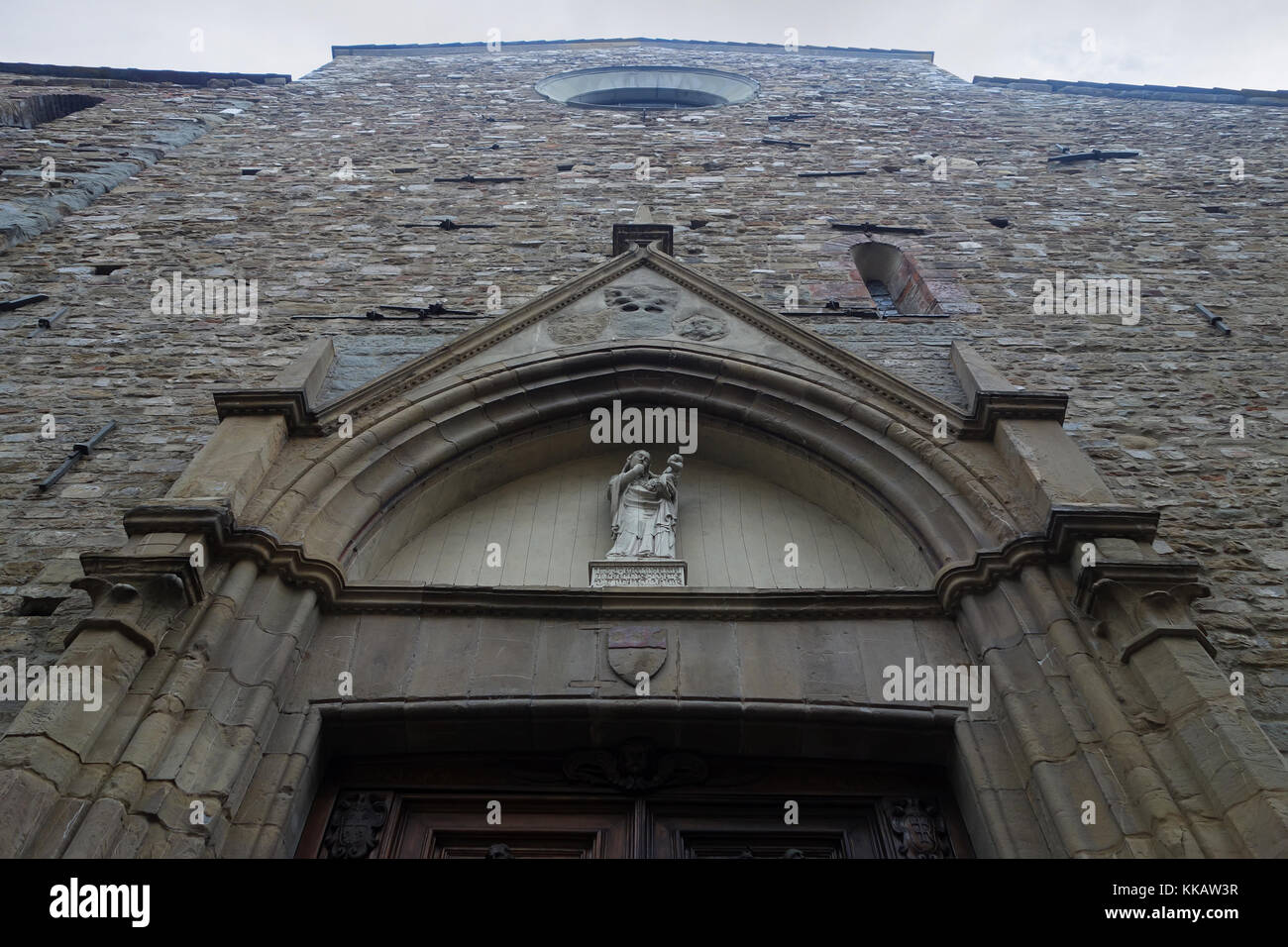 FLORENCE, ITALY: Santa Maria Maggiore di Firenze Romanesque church ...