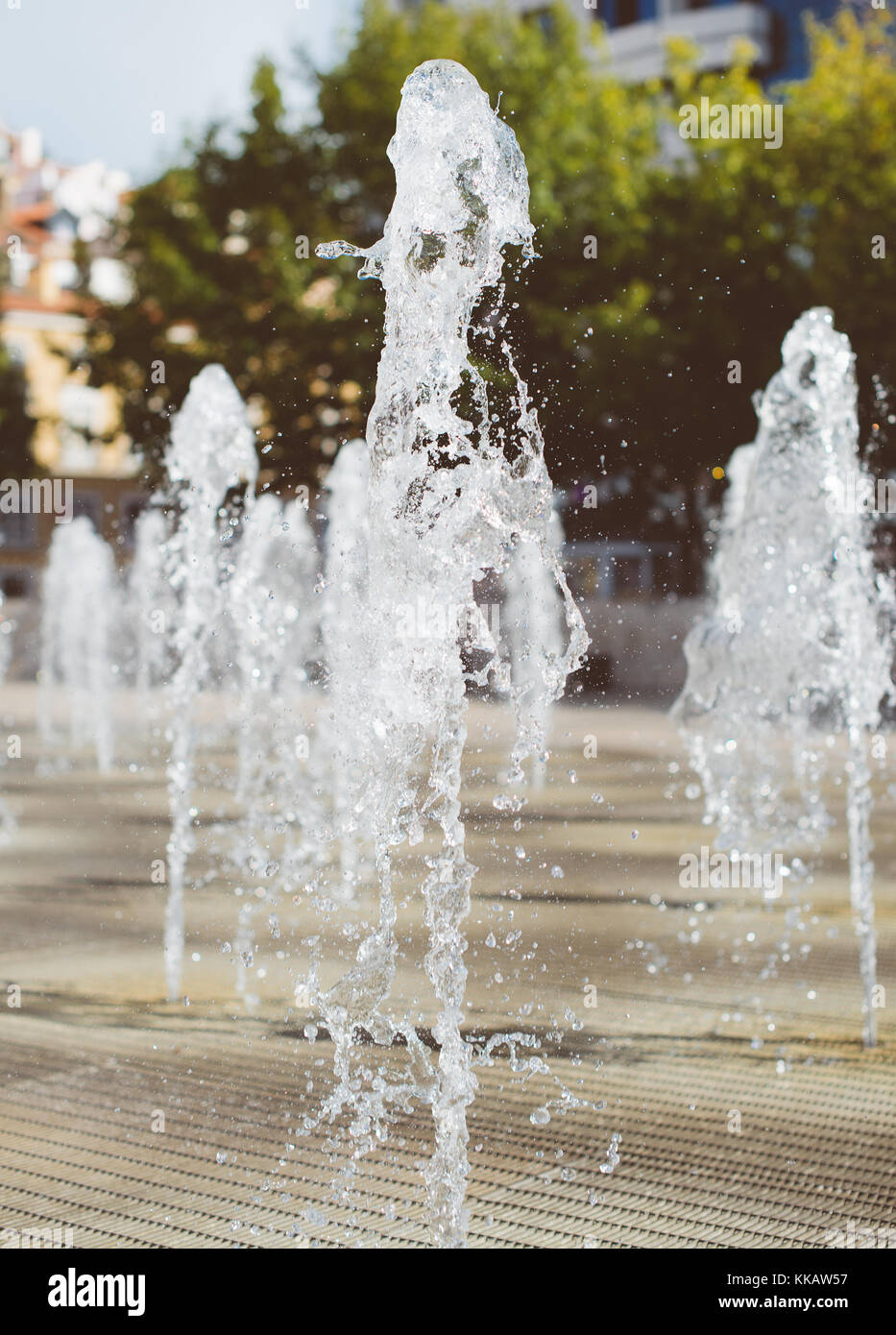Small fountains in order to refresh themselves in the summer Stock ...