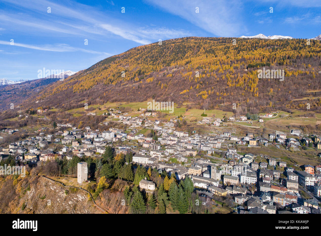 Village of Teglio. Valtellina, Sondrio Stock Photo - Alamy