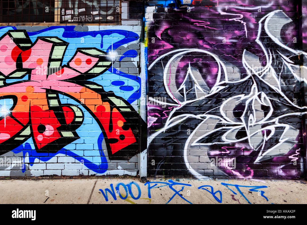 Australia, Melbourne, St Kilda, Victoria, graffiti, street art Stock ...