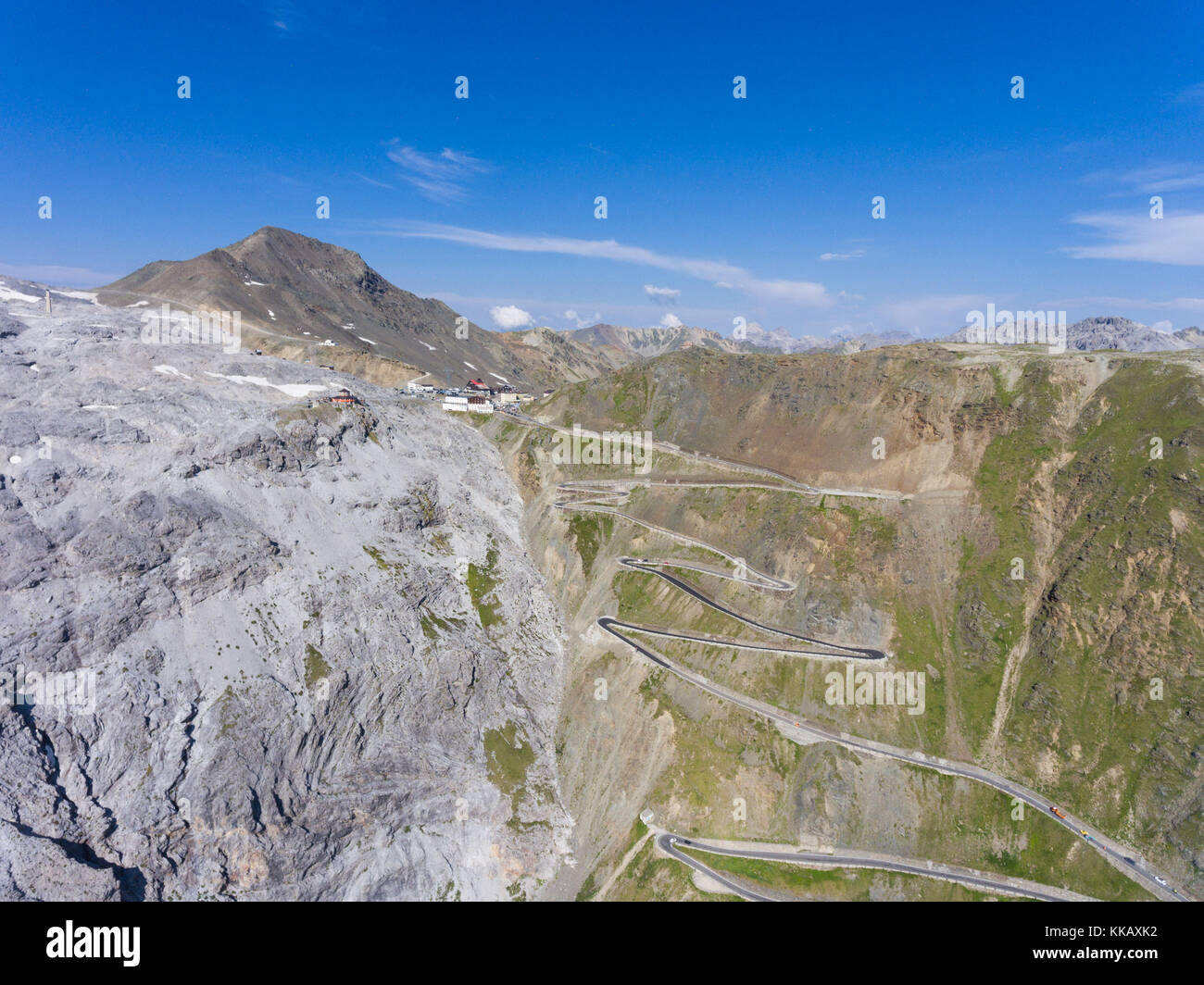 Aerial view mountain pass hi-res stock photography and images - Alamy