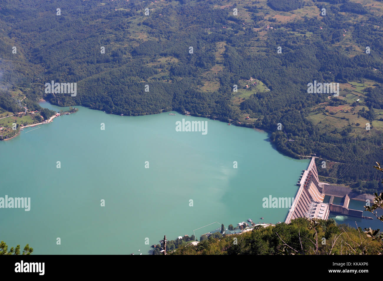 hydroelectric plant Perucac on Drina river Serbia Stock Photo - Alamy