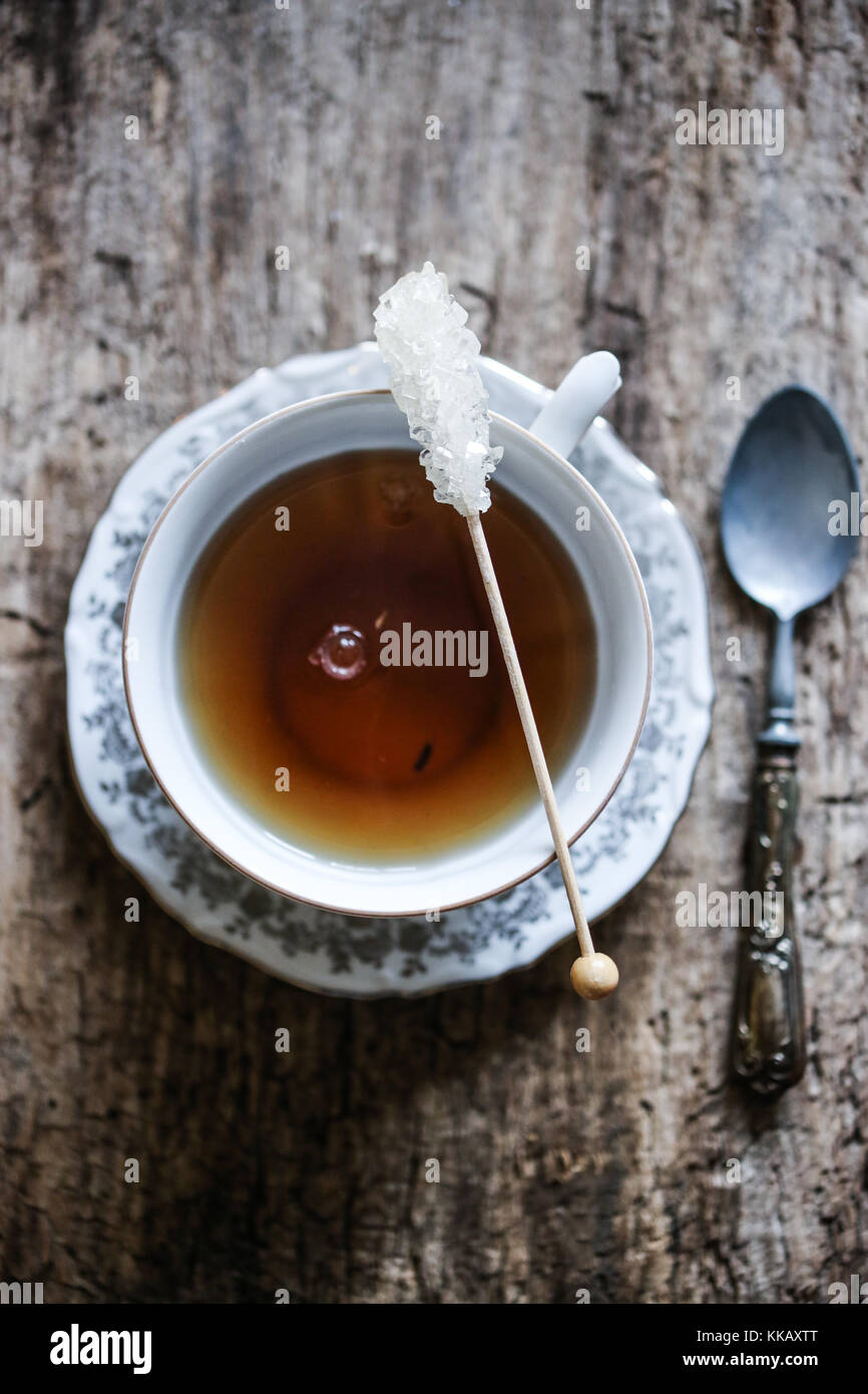 Cup of earl grey tea Stock Photo - Alamy