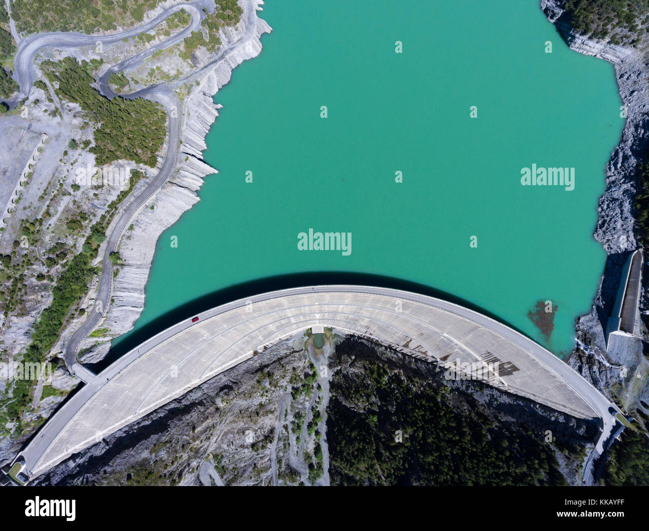 Hydroelectric plant in Valtellina - Dam of Cancano (Bormio Stock Photo ...