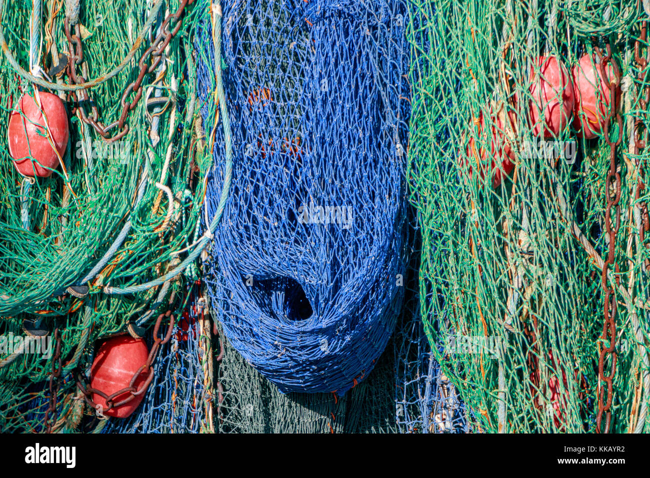 Australia, Lakes Entrance, Victoria, fishing nets Stock Photo - Alamy