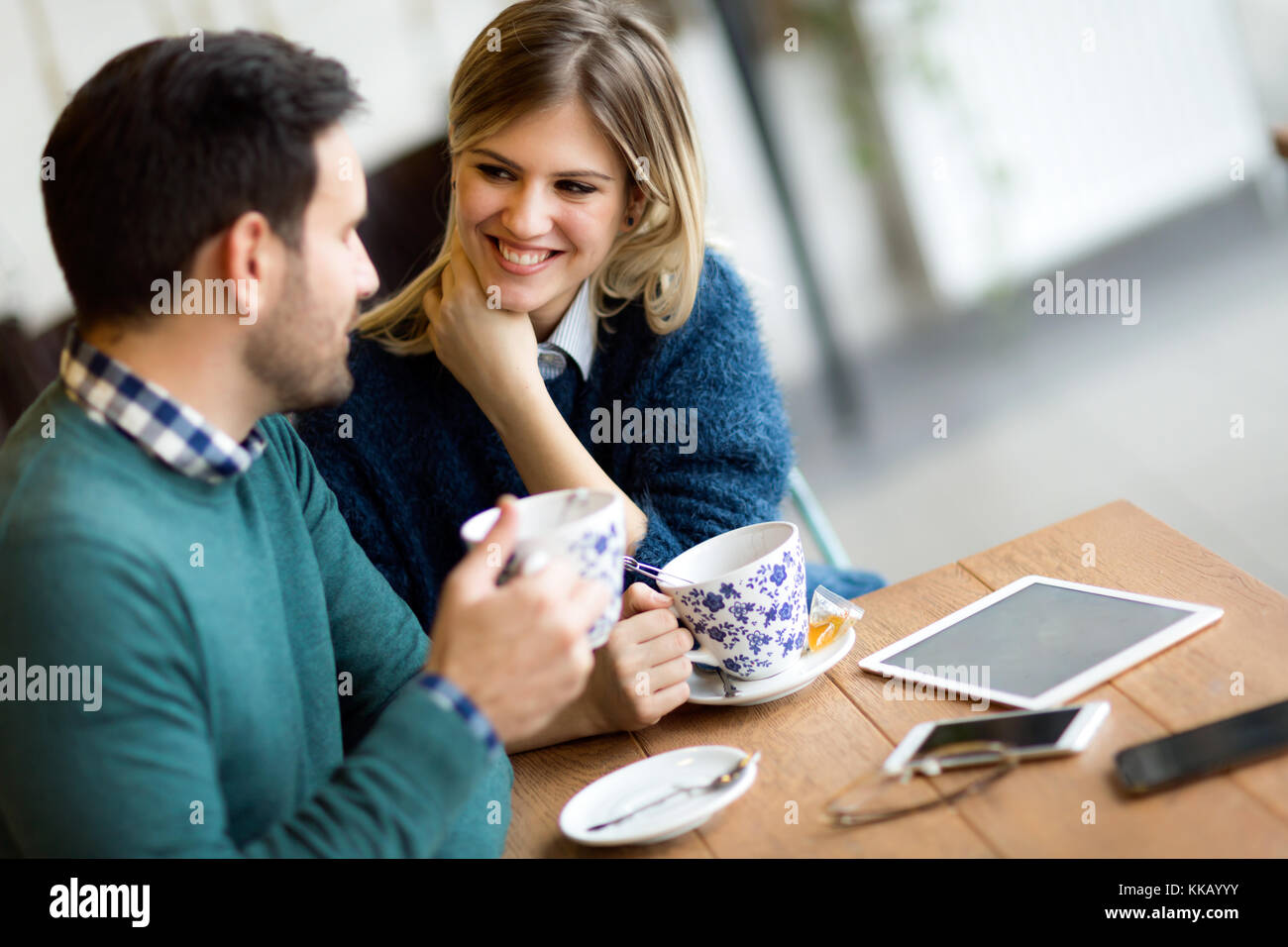 Coffee date boyfriend hi-res stock photography and images - Alamy