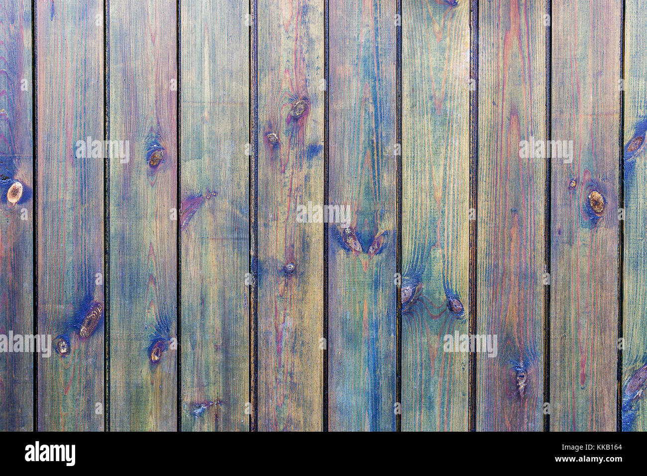 Vintage colorful wood background. Faded painted knotty wooden texture ...