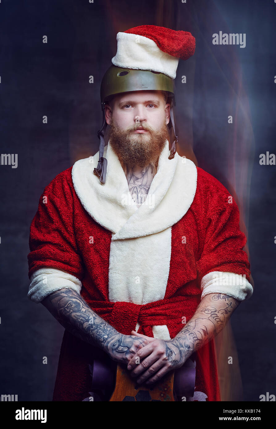 Handsome man dressed santa claus hi-res stock photography and images ...