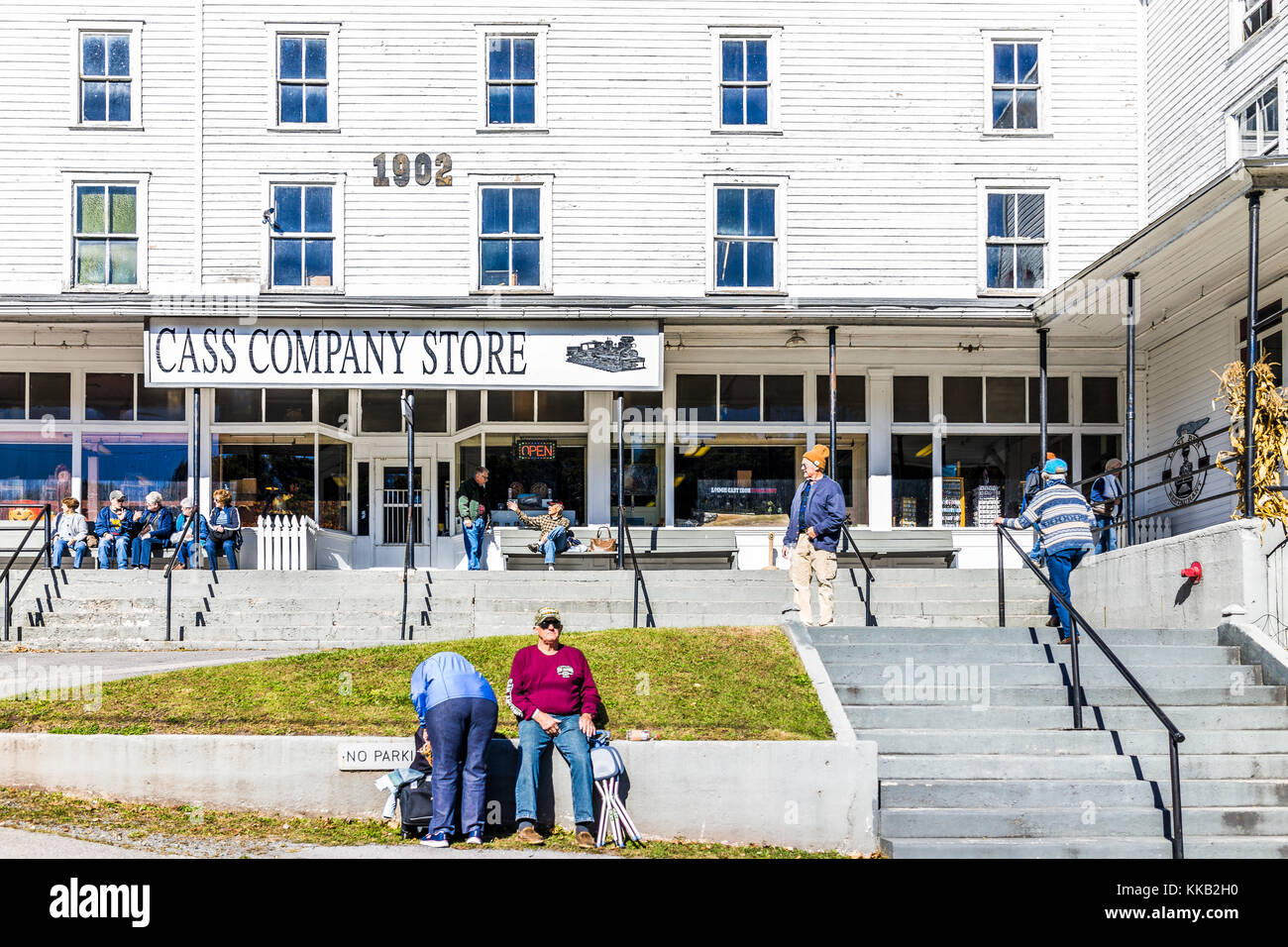 Cass, USA - October 18, 2017: Sign for Cass Company store entrance with ...