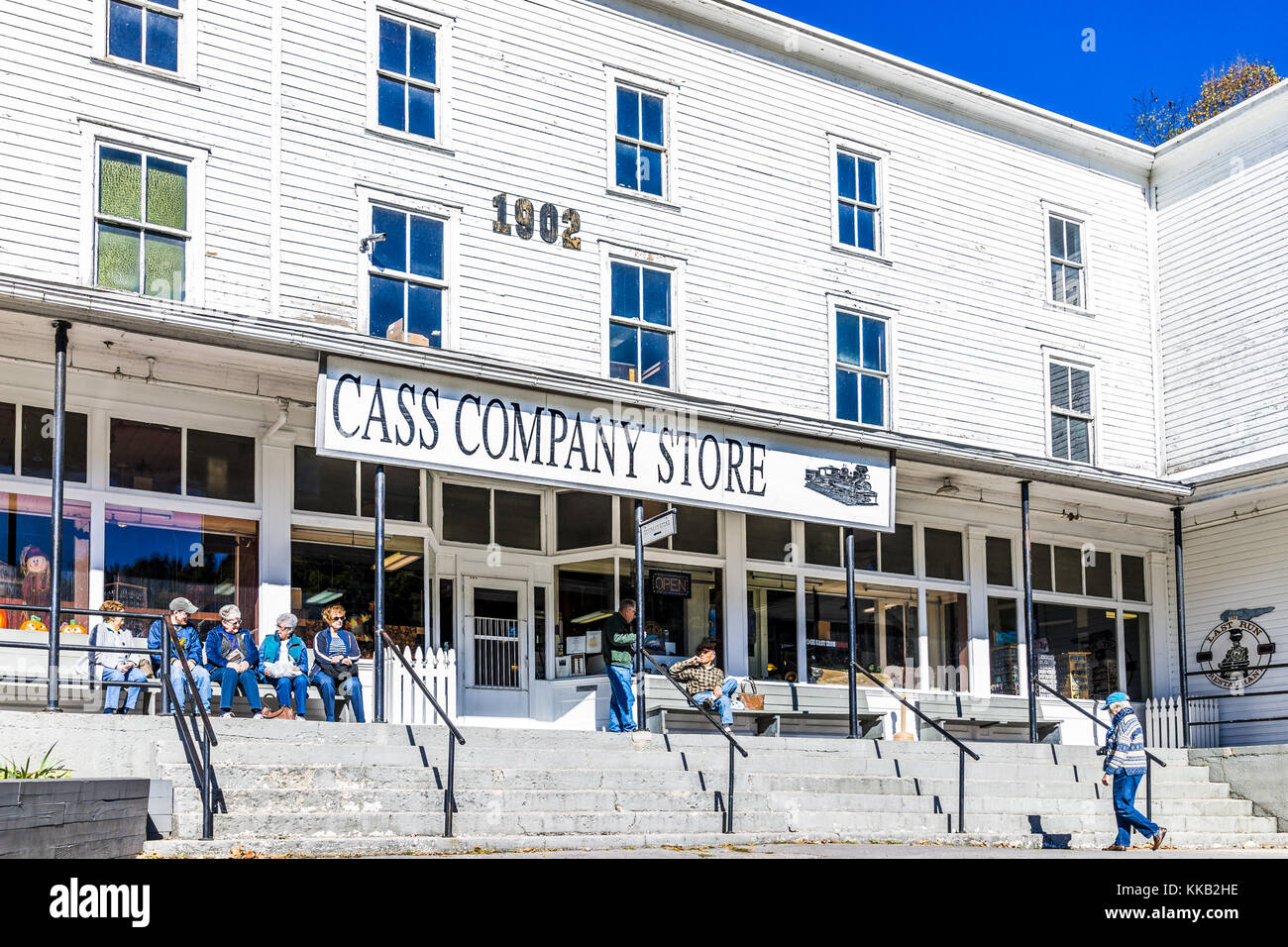 Cass, USA - October 18, 2017: Sign for Cass Company store entrance with ...