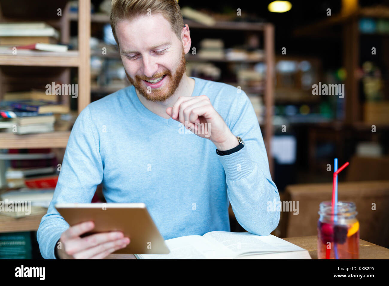 Studying cafe coffee shop hi-res stock photography and images - Alamy