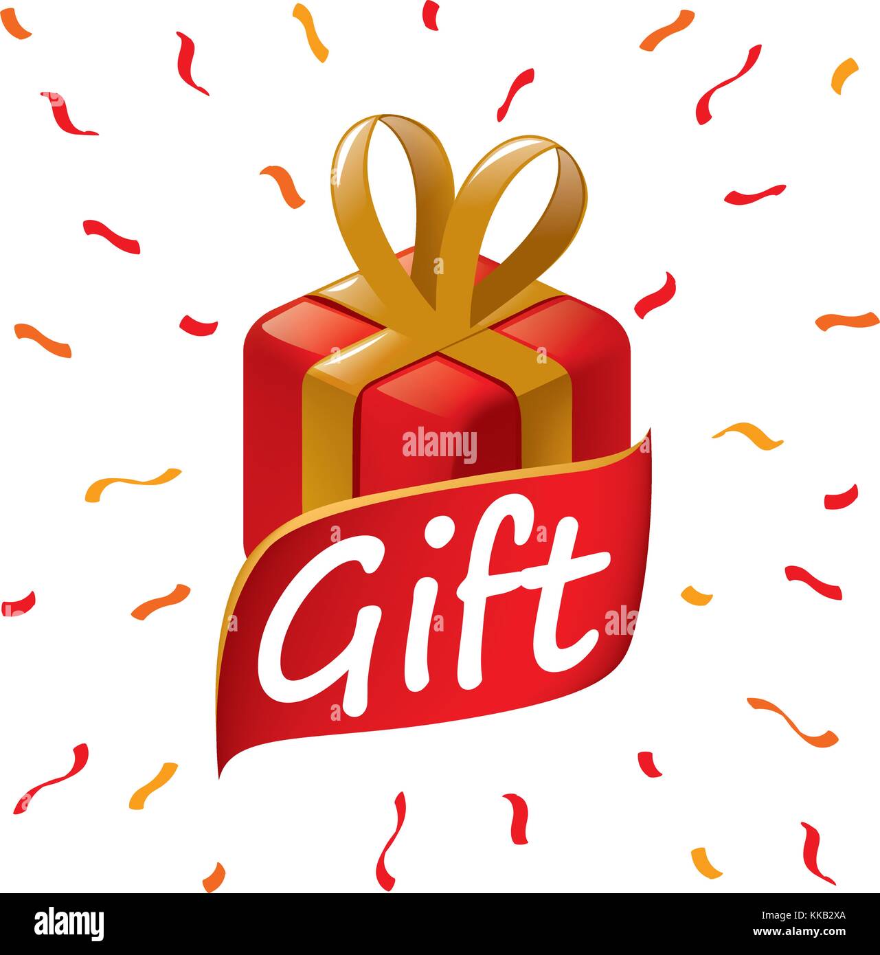 vector logo gift Stock Vector Image & Art - Alamy