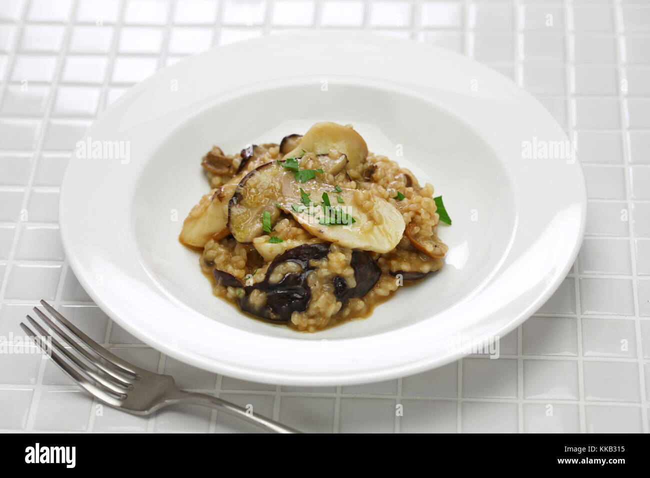 Porcini mushroom risotto hi-res stock photography and images - Alamy