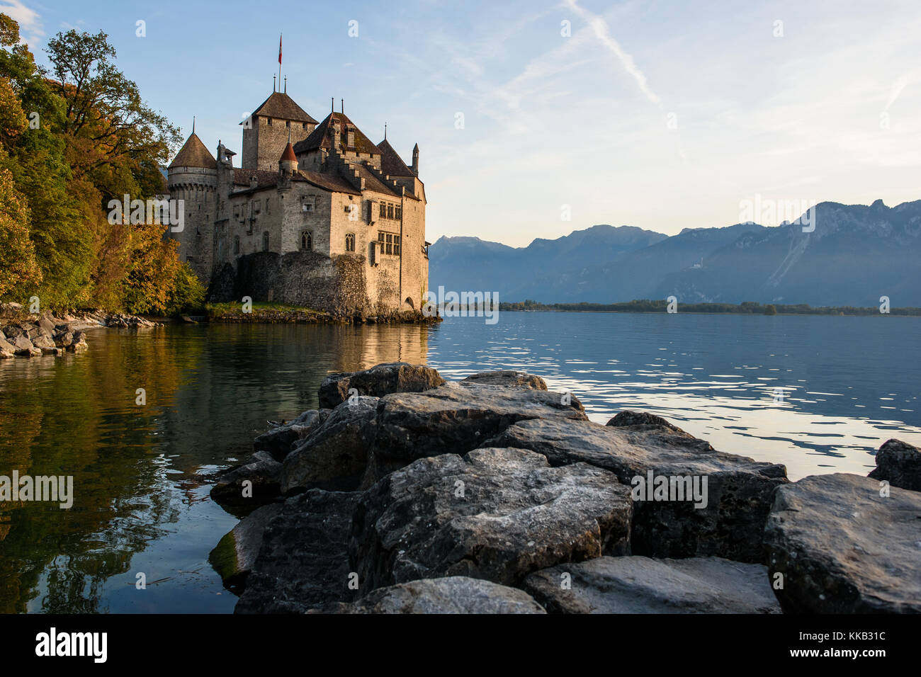 Historic monument Chillon Castle Stock Photo - Alamy