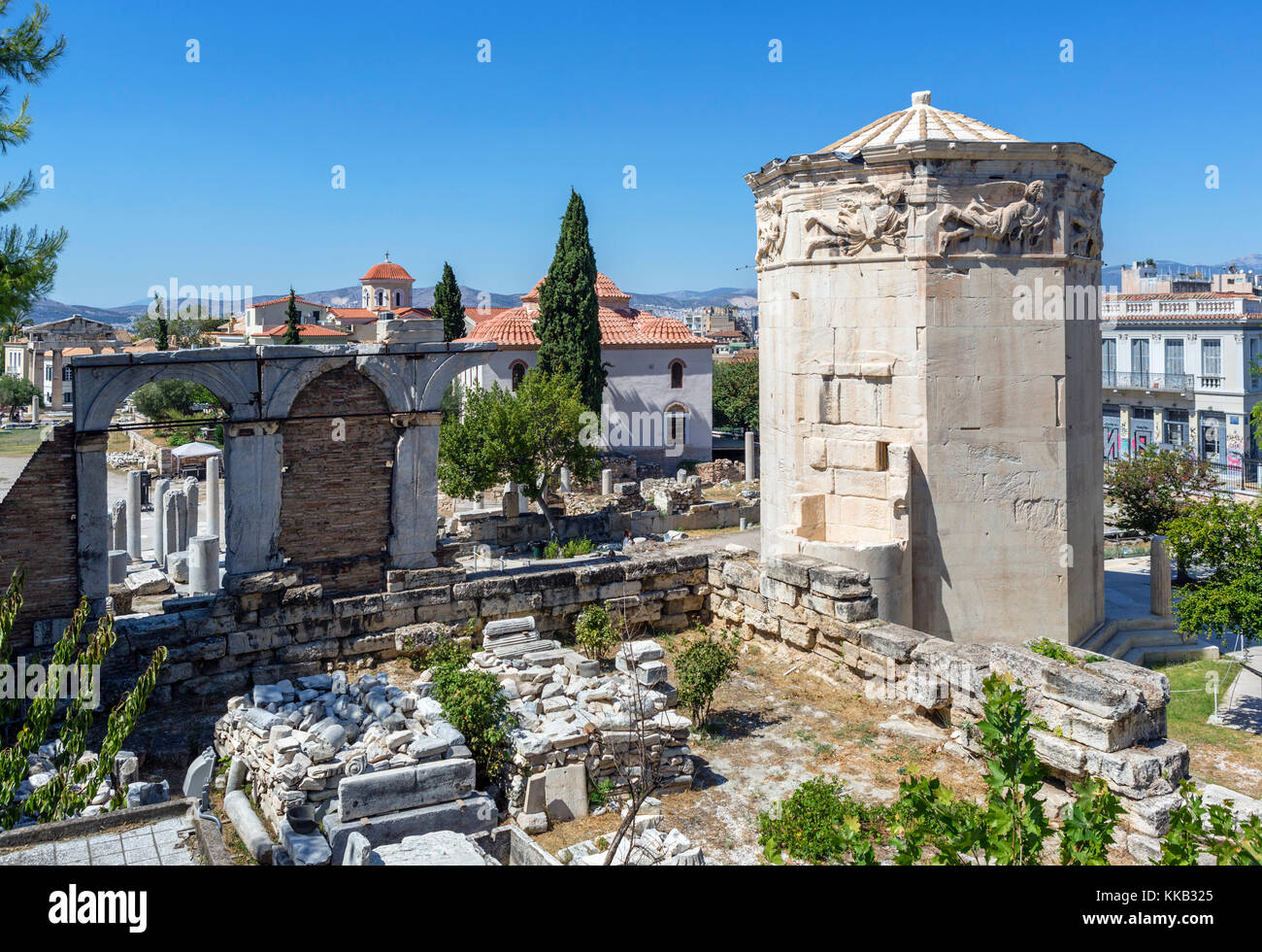 Roman agora ruins athens hi-res stock photography and images - Alamy