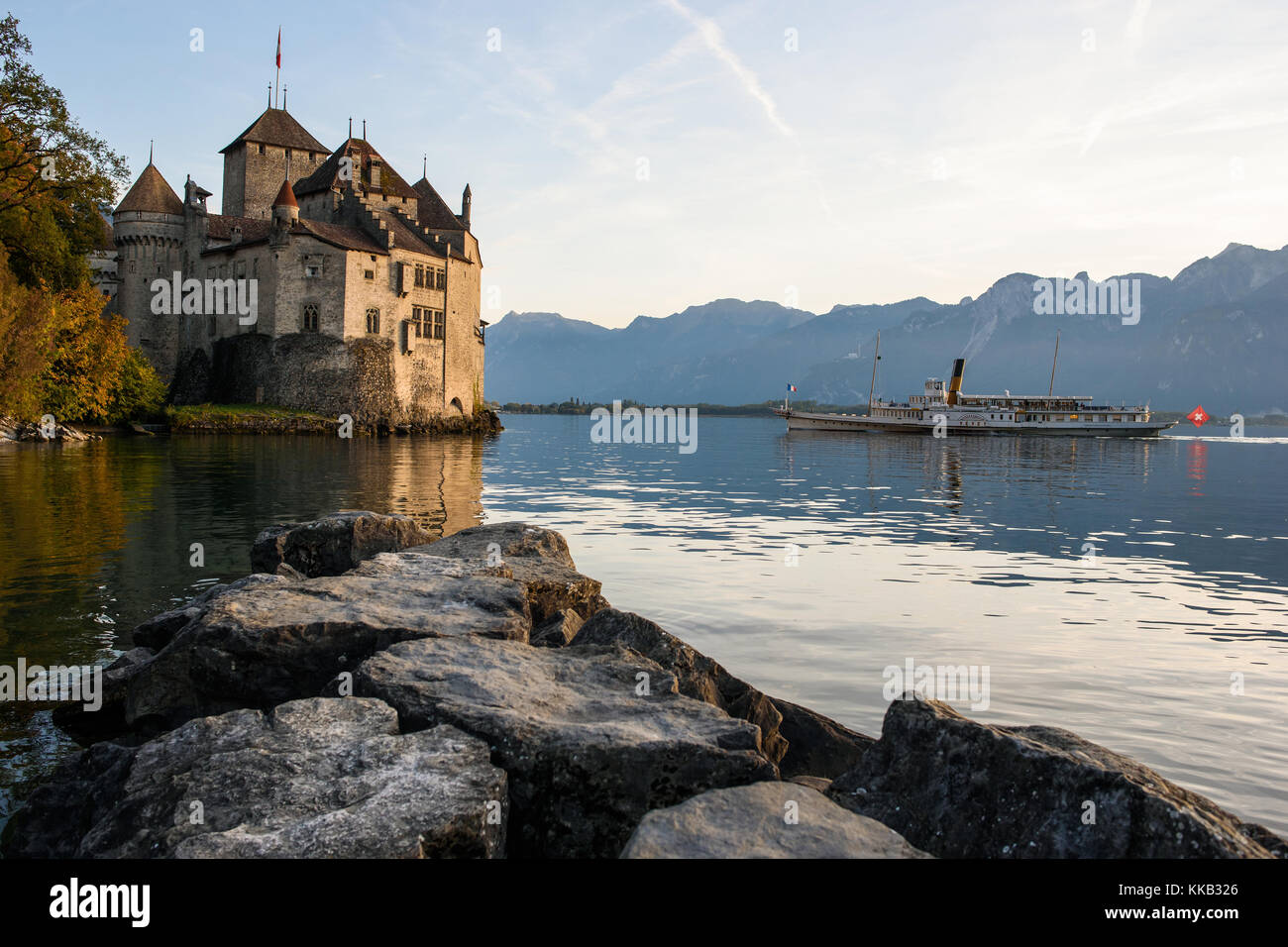 Historic monument Chillon Castle Stock Photo - Alamy