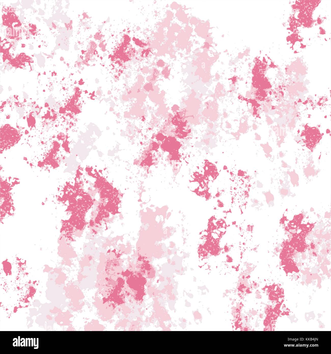 hot pink watercolor ink spot pattern in different shades on white ...