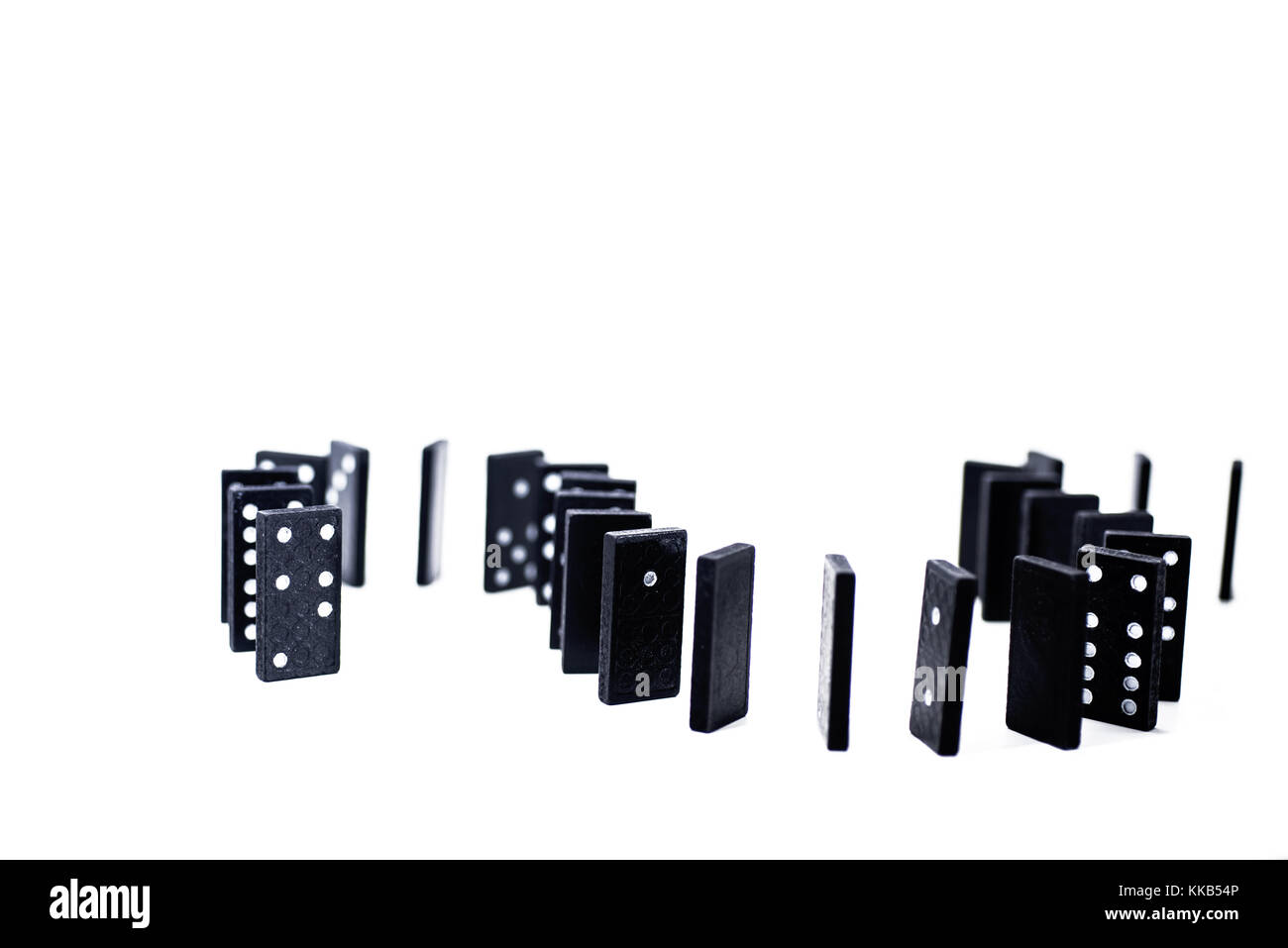 Falling domino abstraction Stock Photo - Alamy