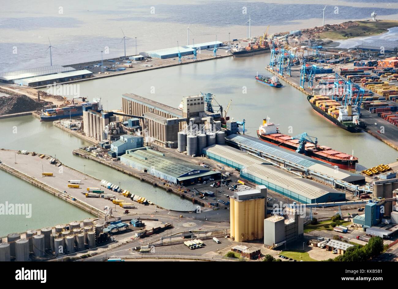 The Royal Seaforth container dock and port facilities on the River ...