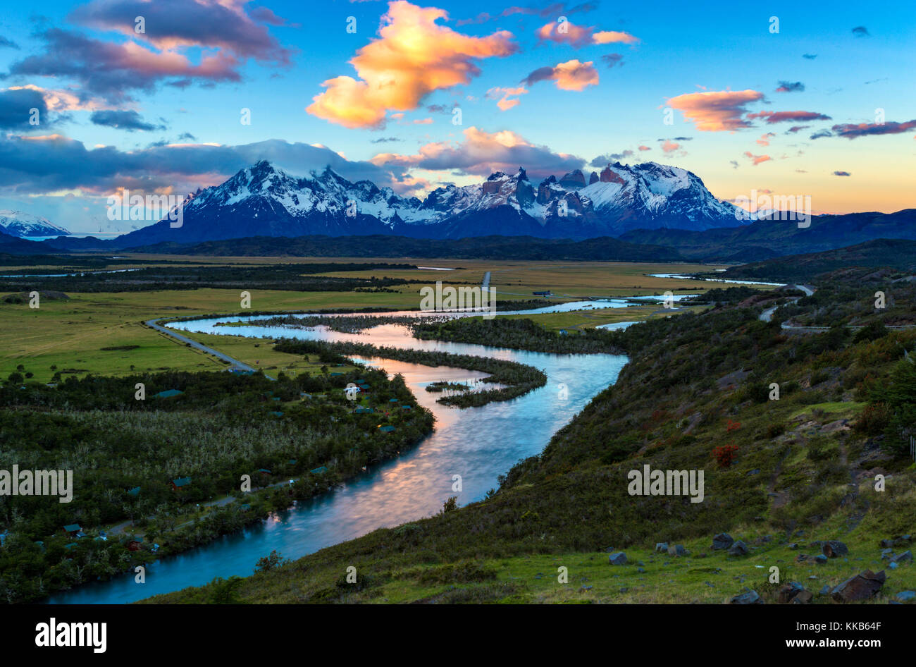 Torres Del Paine Horns and towers. Magallanes, Chile Stock Photo - Alamy