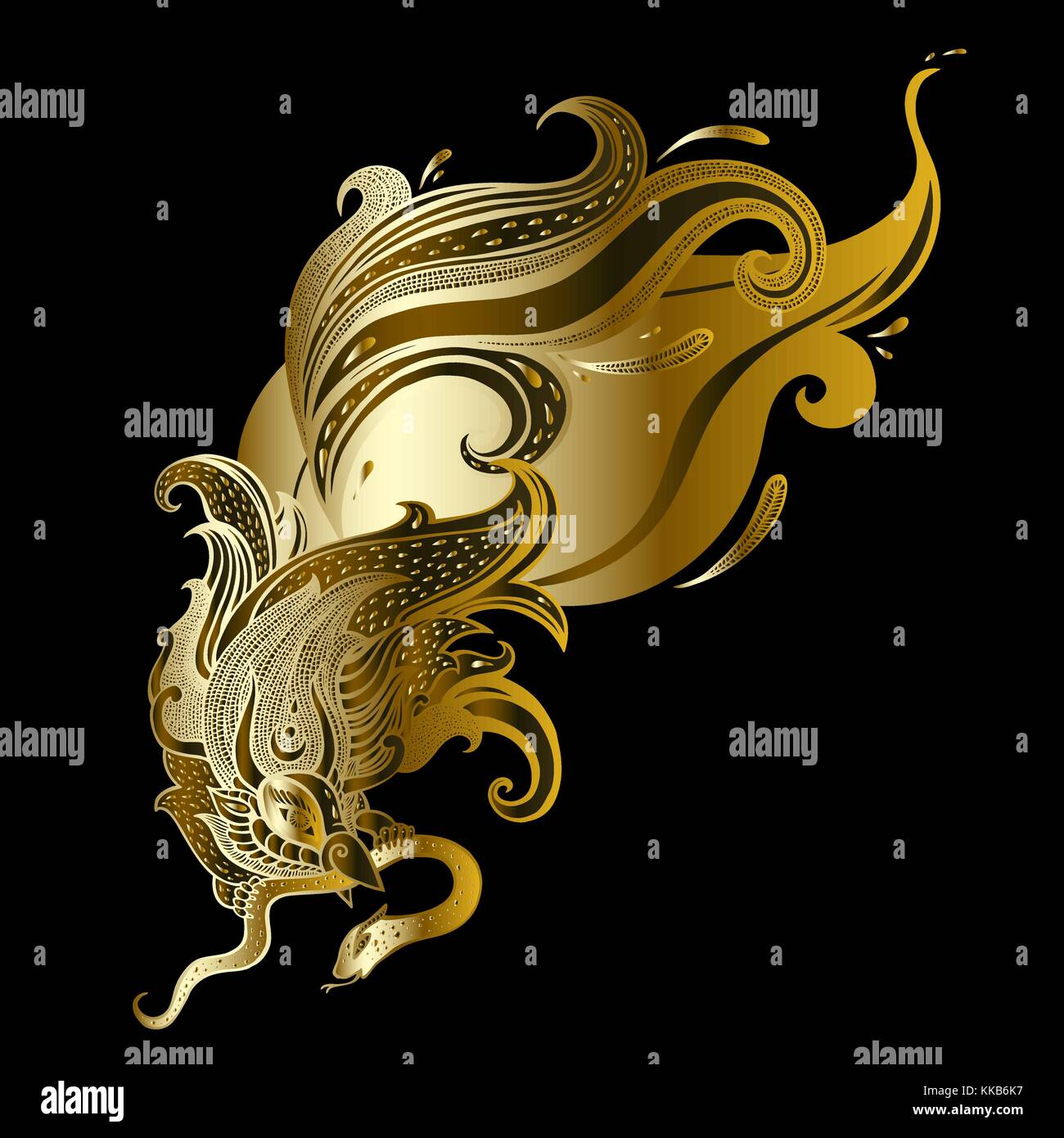 Garuda. Hand drawn illustration Stock Vector Image & Art - Alamy