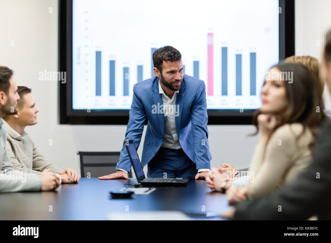 Picture of business meeting in conference room Stock Photo - Alamy