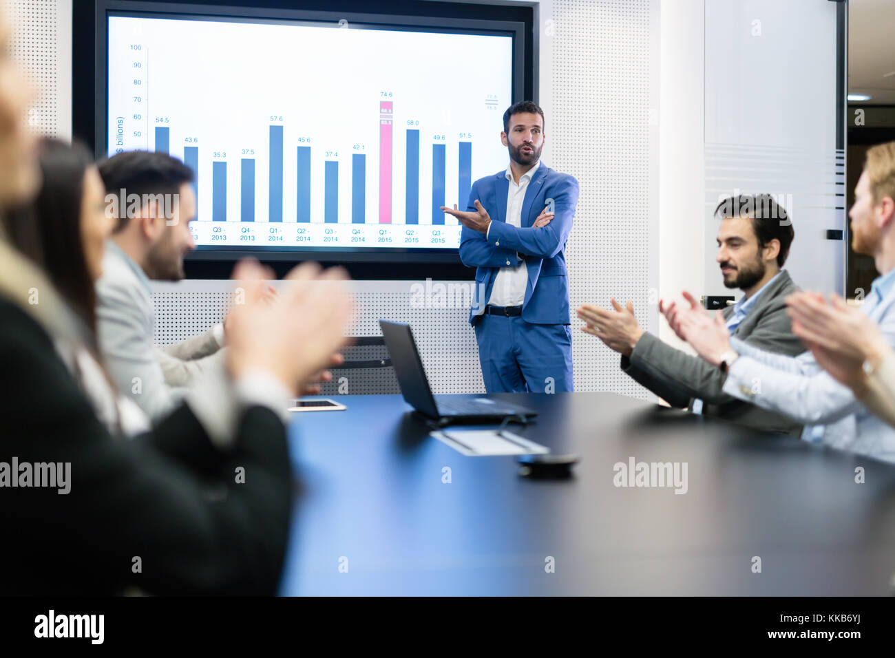 Picture of business meeting in conference room Stock Photo - Alamy
