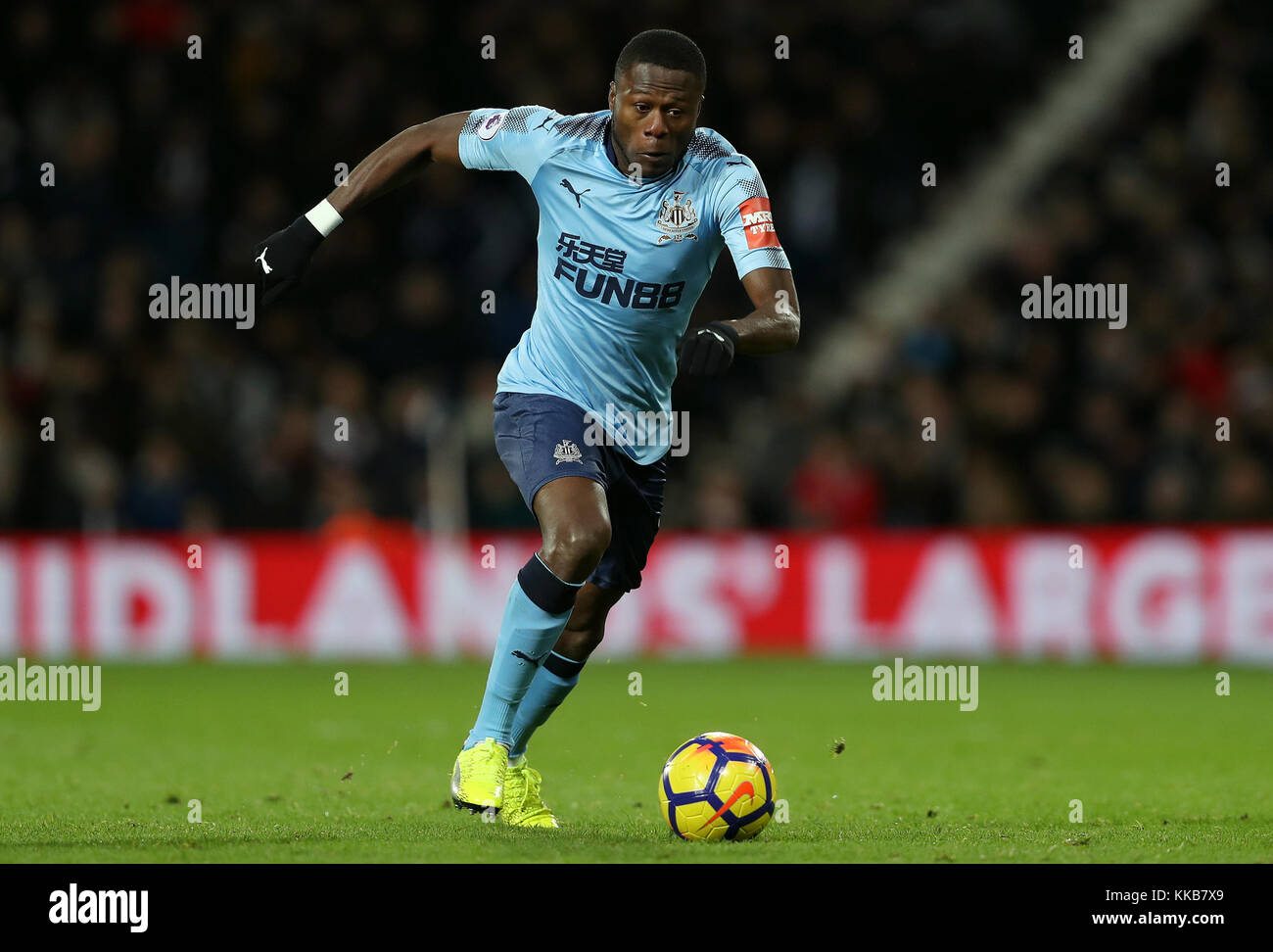 Newcastle United's Chancel Mbemba during the Premier League match at ...