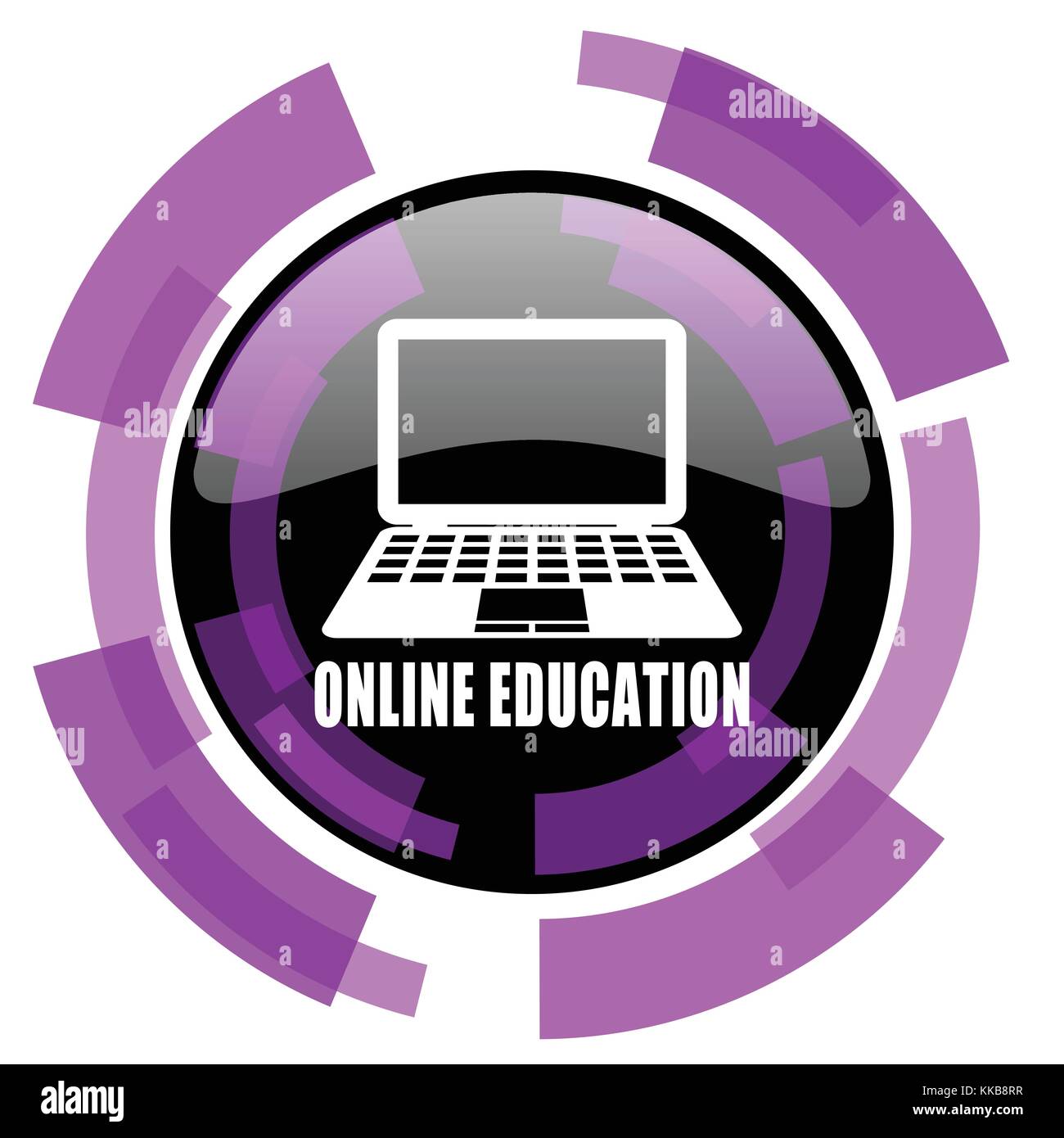 Online education pink violet modern design vector web and smartphone ...