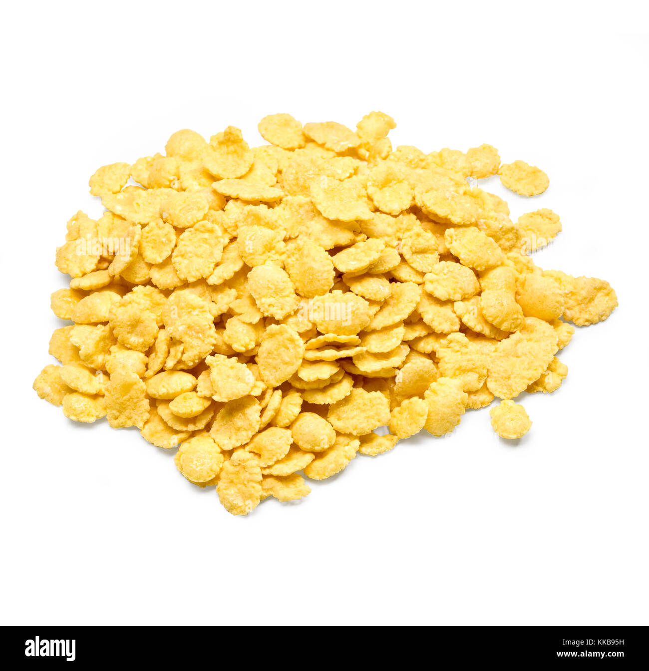 Crispy corn flakes.An isolated object Stock Photo - Alamy