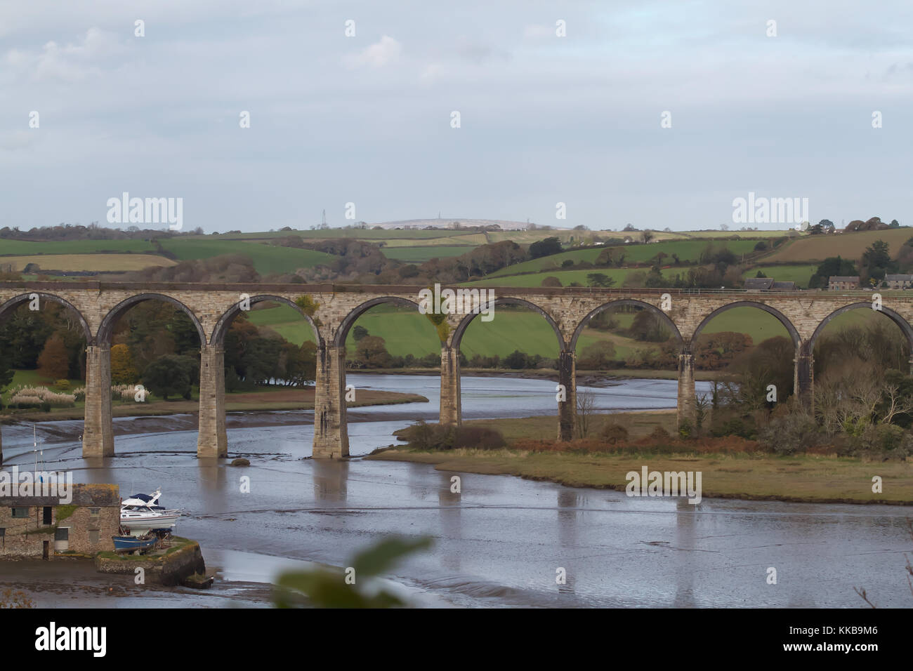 Train Viaduct bridge in Devon Stock Photo - Alamy