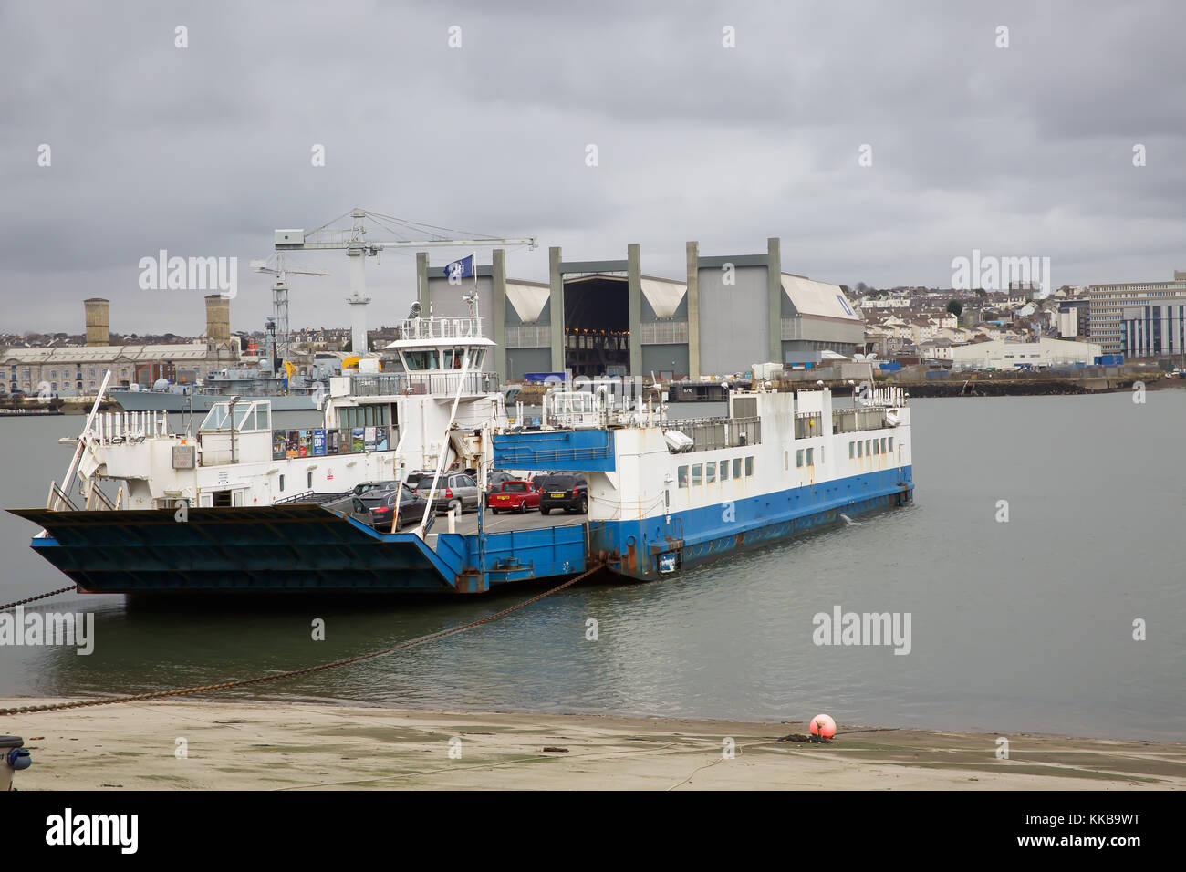 Torpoint Ferry is a chain ferry which travels from Torpoint across the ...