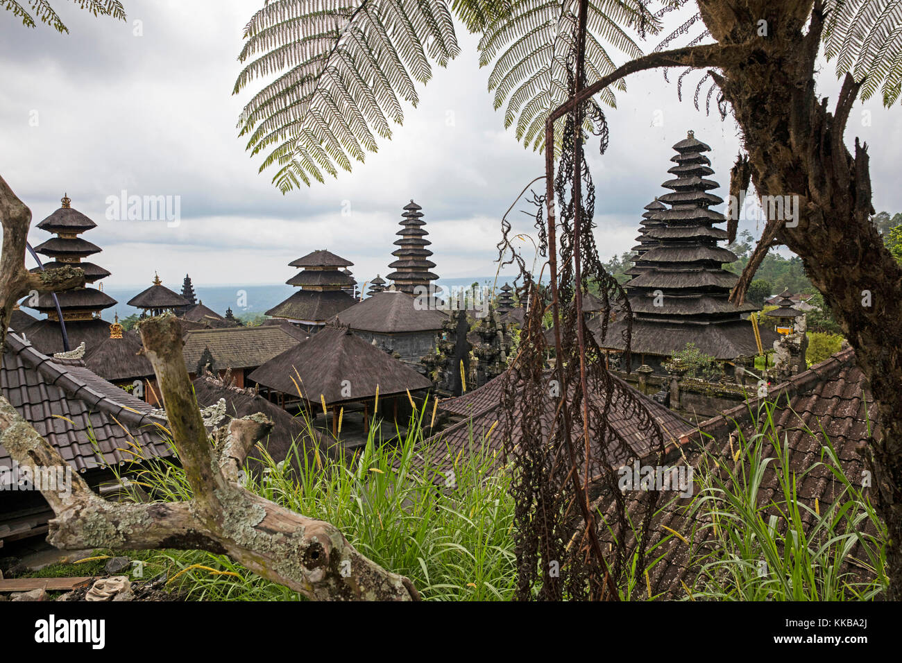 Pura Besakih, largest and holiest temple of Hindu religion in Bali on ...