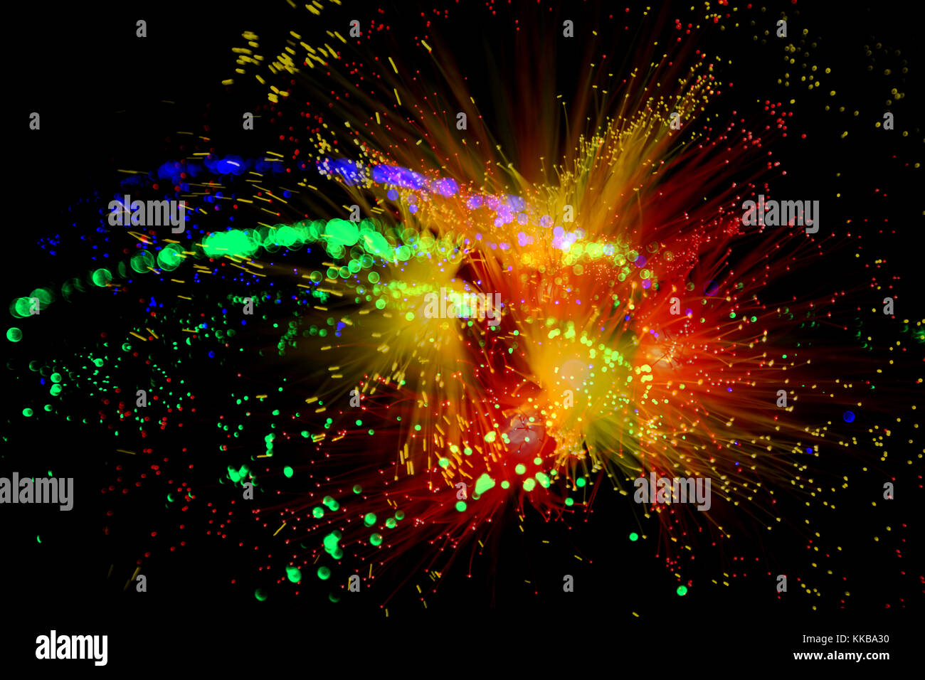 Movement in lights and clour Stock Photo - Alamy