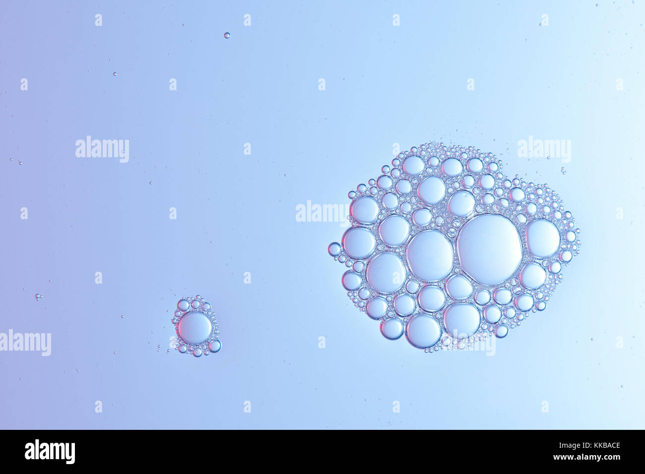 Micro of colorful water bubbles on clear water surface Stock Photo - Alamy